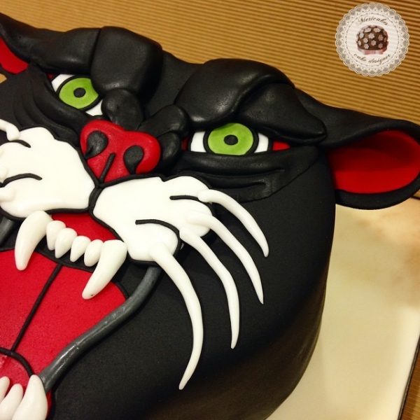 Tarta Pantera - Panther Cake - Mericakes - Cake Designer